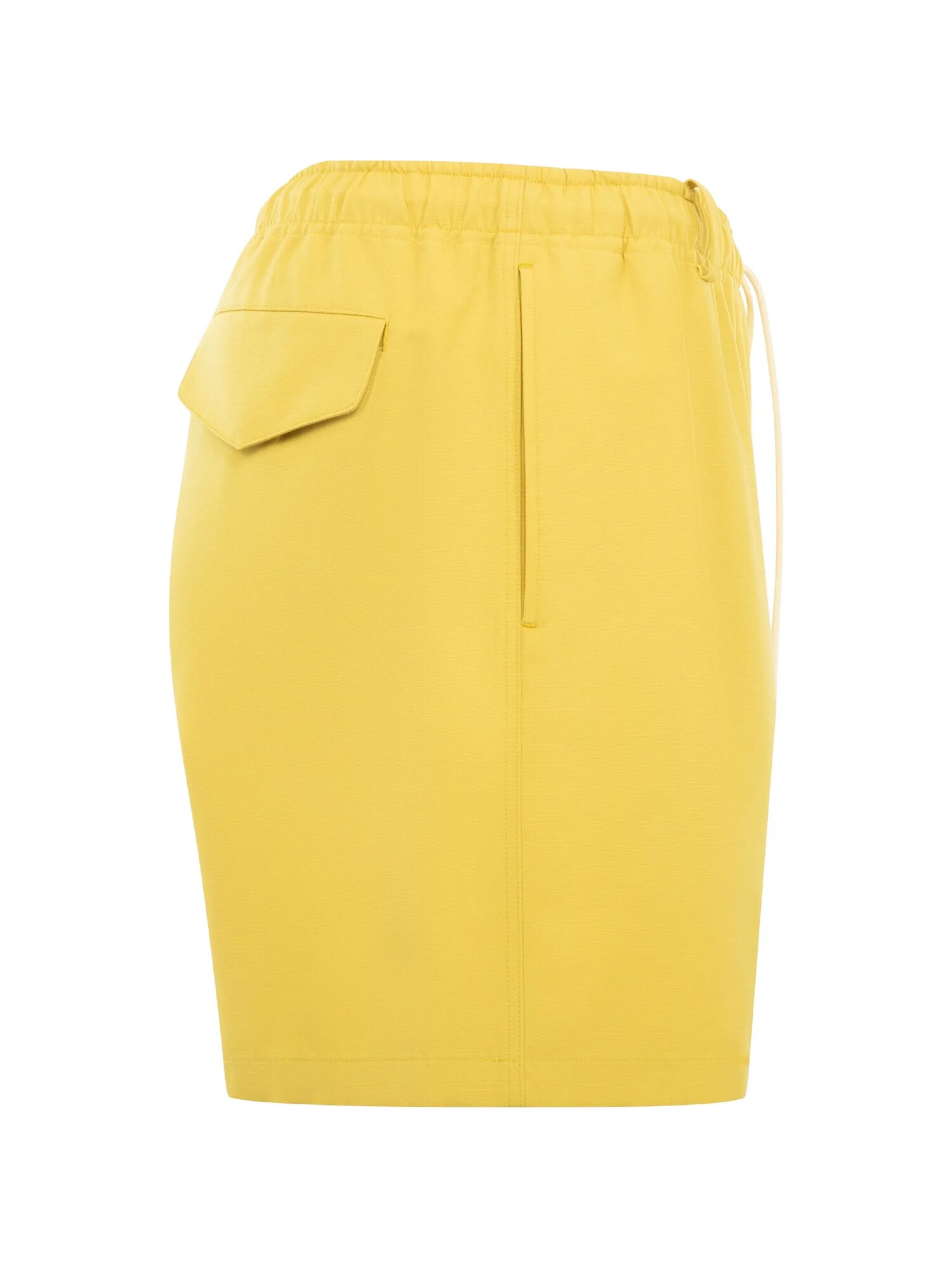 Шорты AURALEE Elastic-waist deck shorts, размер 52, yellow — фото 1