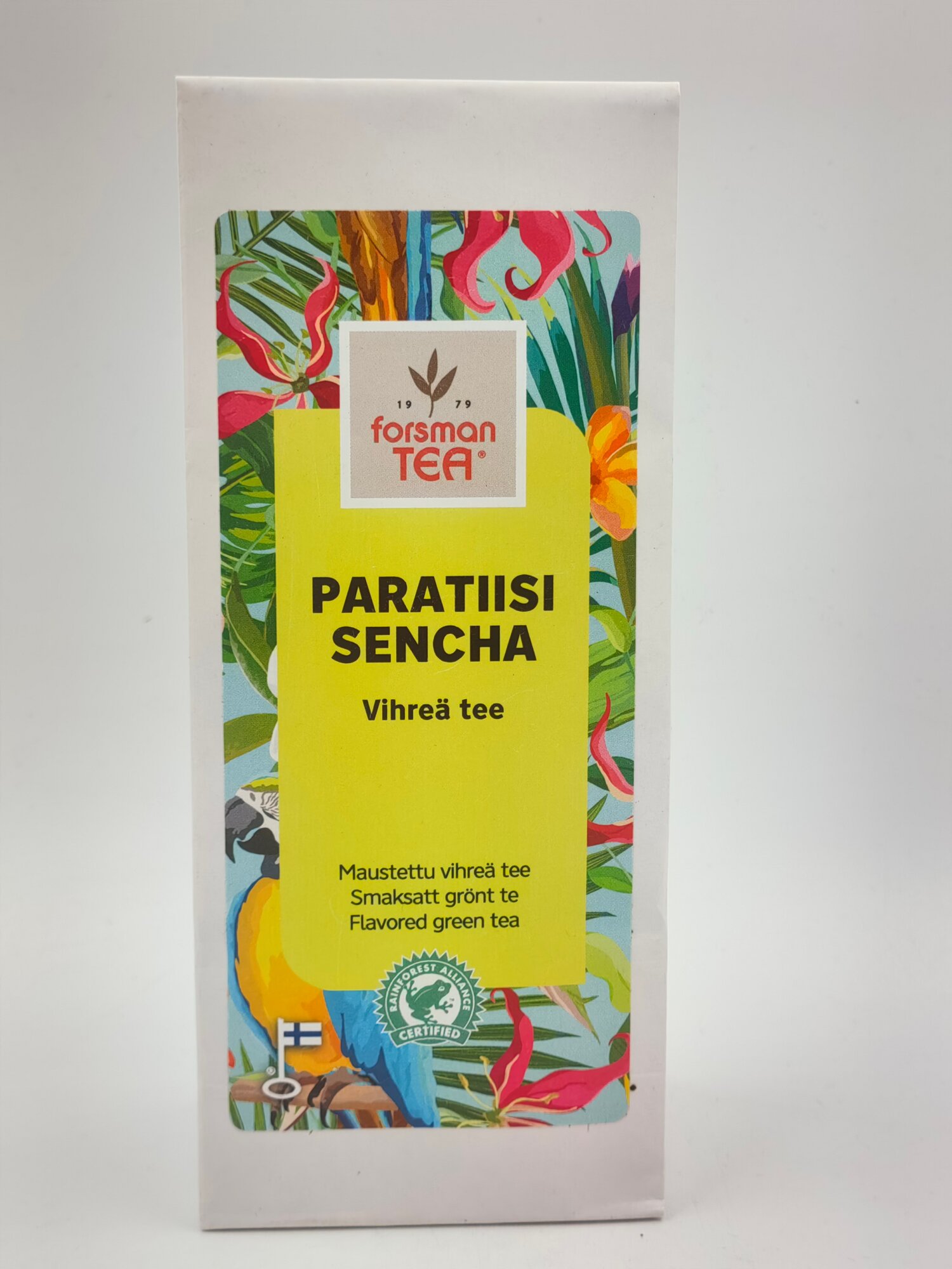 Зеленый чай FORSMAN TEA PARATIISI SENCHA с фруктами 60 г (из Финляндии)