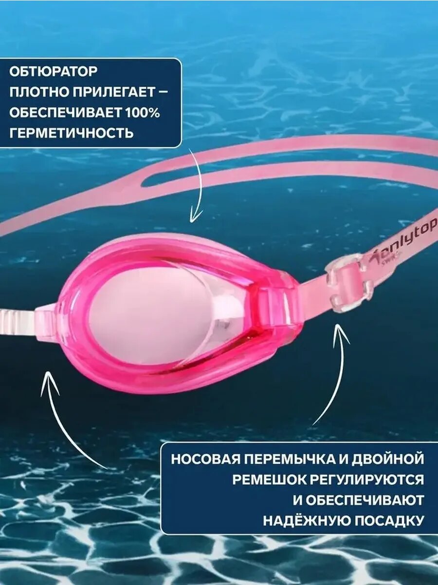 Комплект для плавания с очками и берушами