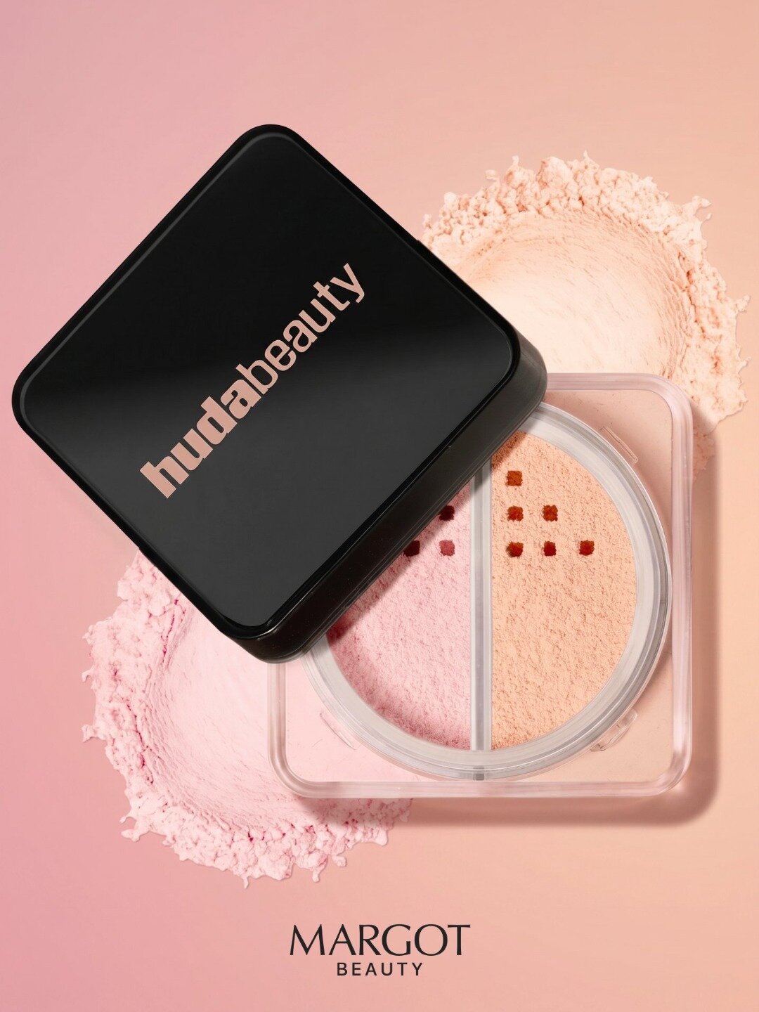 Пудра HUDA BEAUTY EASY BAKE DUO LOOSE POWDER двойная | цвет Cherry Peach | 13 гр | оригинал