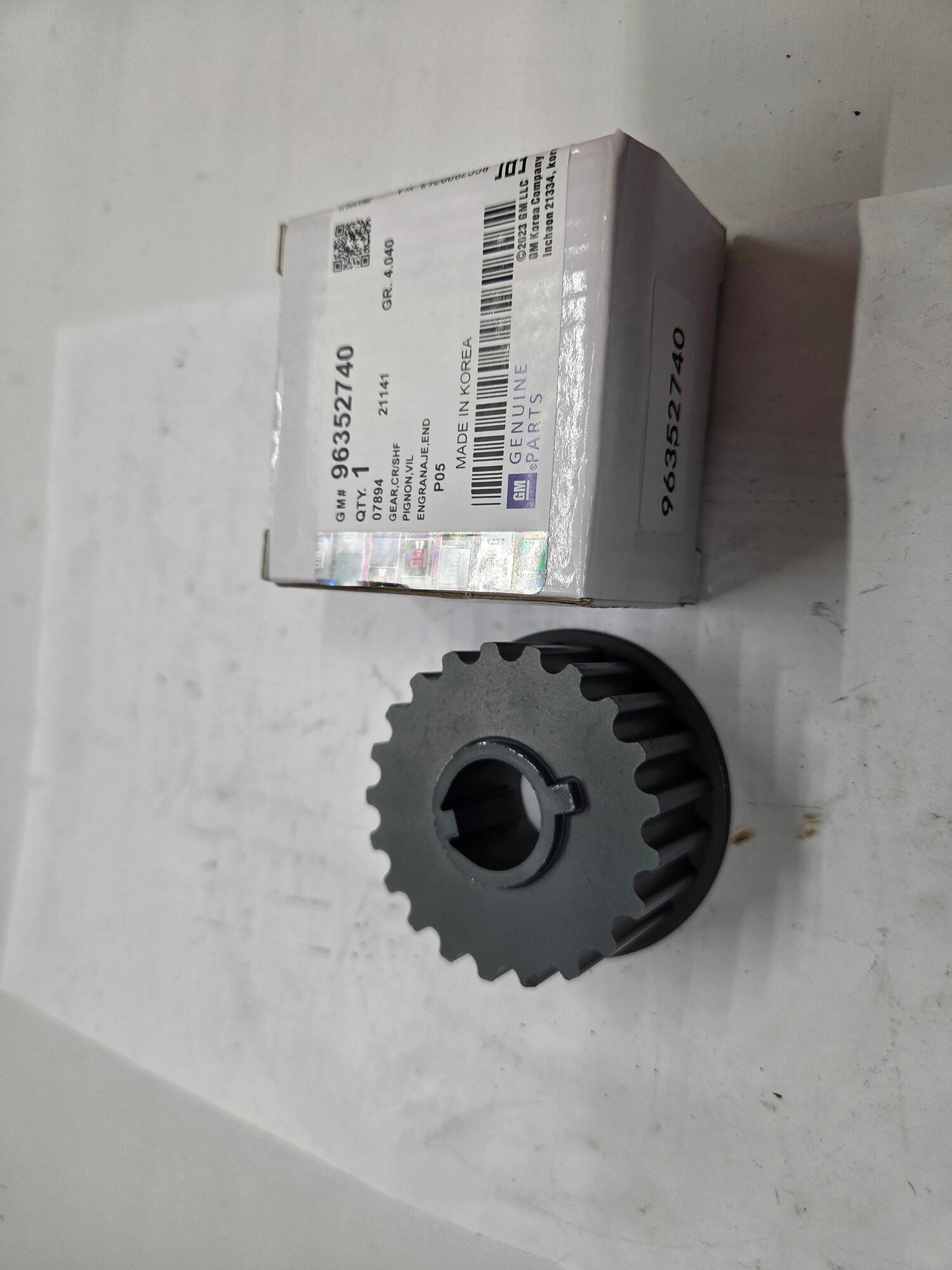 Шестерня Коленвала Шевроле Лачетти (Chevrolet Lacetti) GM 96352740