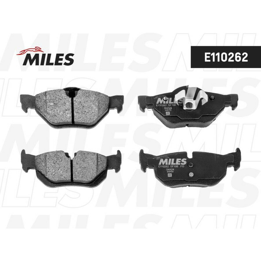 MILES E110262 Колодки тормозные BMW E81/E87/E90/E91/E84 X1 задние