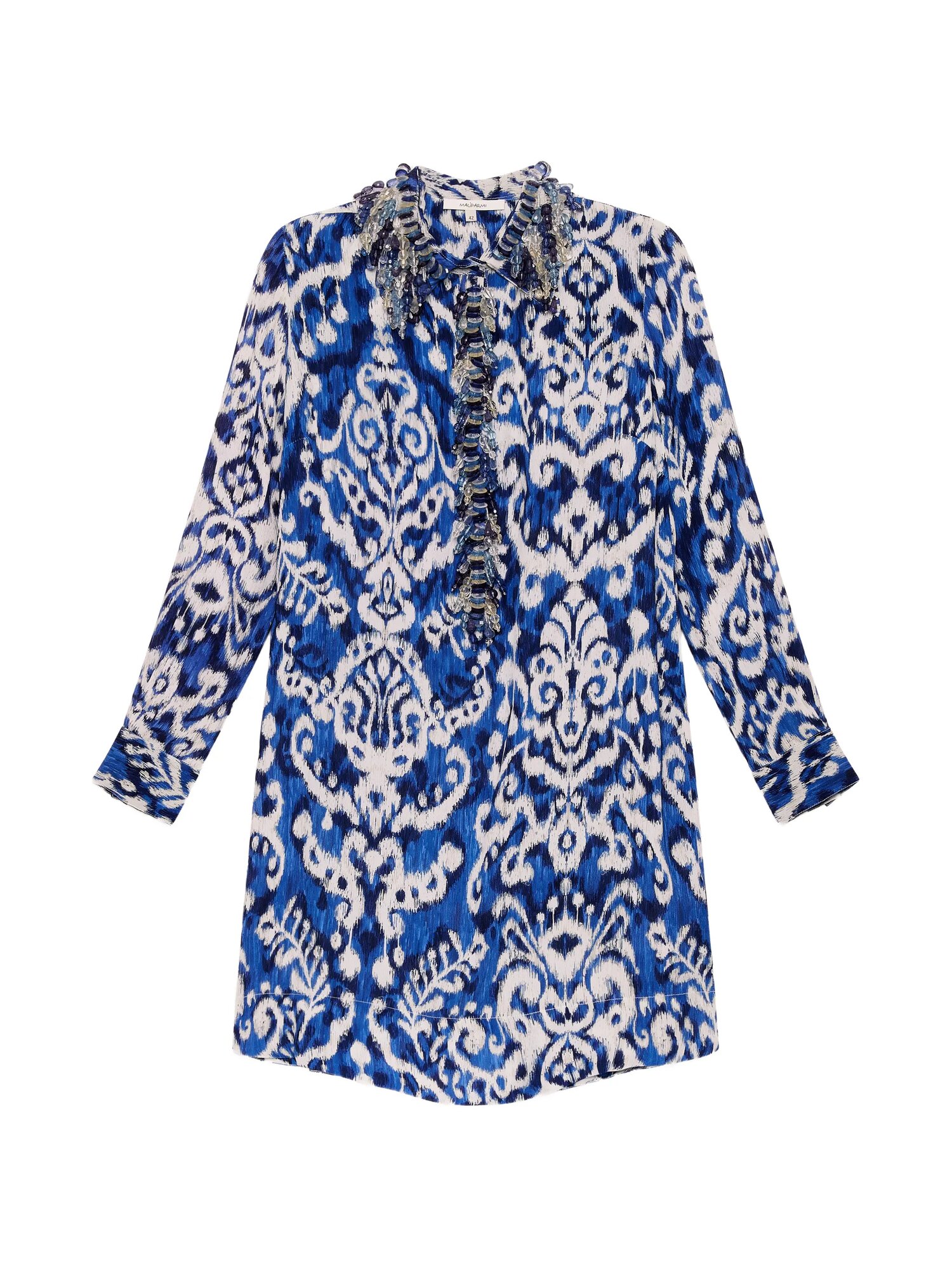 Платье Ikat-print bead-embellished dress