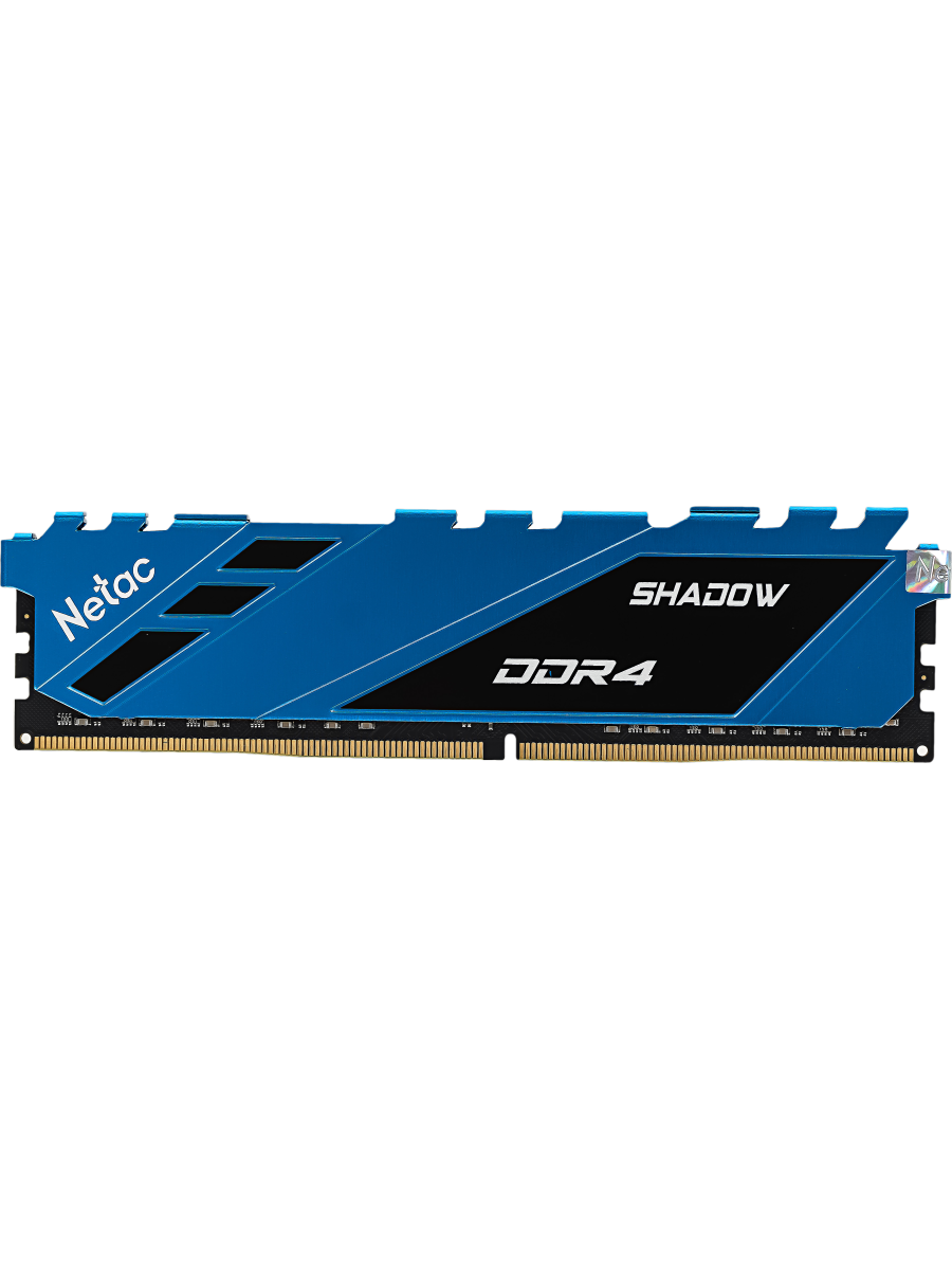 Память DDR4 16GB 3200MHz Netac NTSDD4P32SP-16B Shadow RTL Gaming PC4-25600 CL16 DIMM 288-pin 1.35В с радиатором RTL