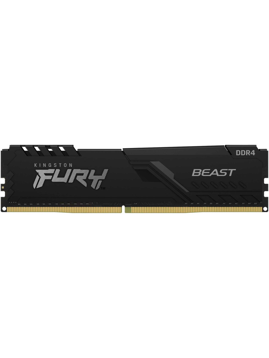Память DDR4 16GB 3600MHz Kingston KF436C18BB/16 Fury Beast Black RTL Gaming PC4-28800 CL18 DIMM 288-pin 1.35В single rank с радиатором RTL