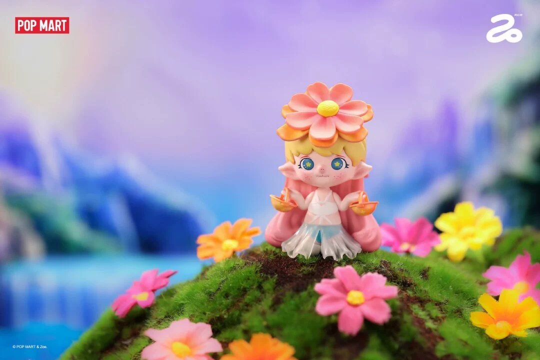 Оригинальная серия ZOE Flower Language Constellation от POPMART Bubble Mart: милый подарок, настольное украшение,