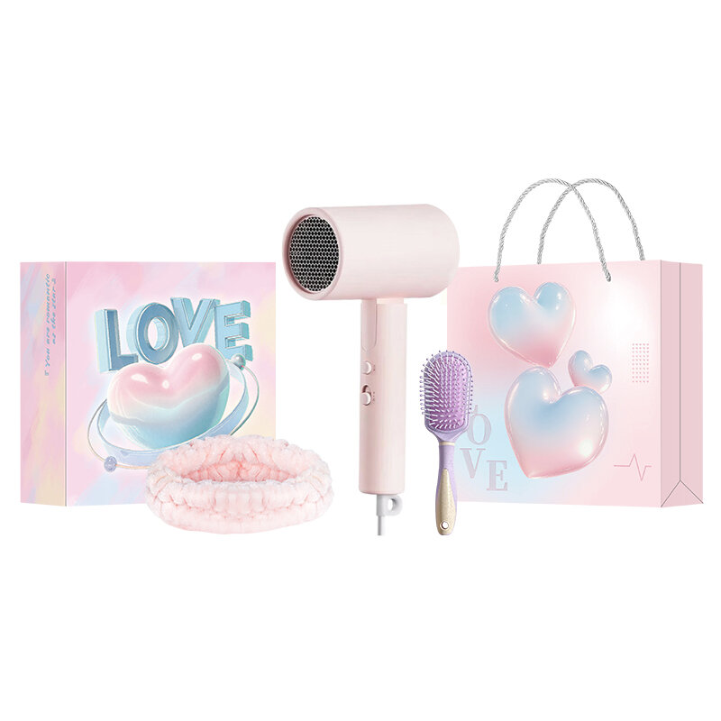 Фен унисекс Xiaomi H101, H101 Pink-Quick Dry Qixi Festival Box