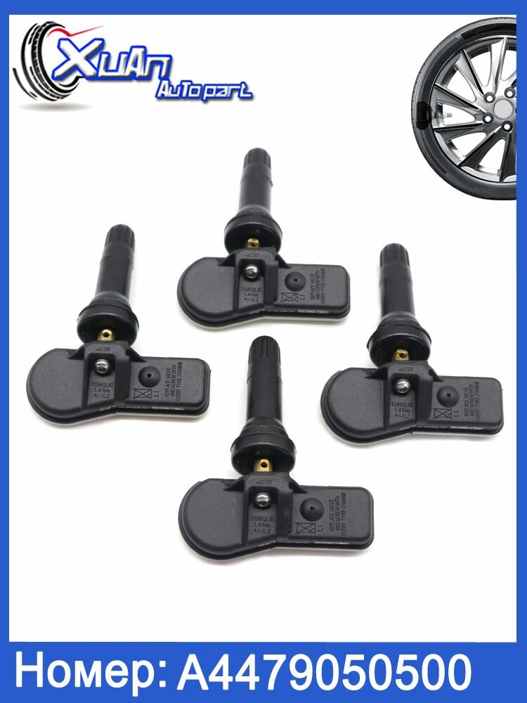 A4479050500 433 МГц TPMS Датчик давления шины, Подходит для Mercedes-Benz Metris Vario Viano Vito Sprinter V A B C CL CLA CLC CLK CLS E G GL Class Aston Martin DB11 DBS BAIC BJ90 Maybach Smart Infiniti