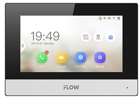 Монитор видеодомофона iFLOW F-VI-3442HPWE1, Wi-Fi, сенсорный экран