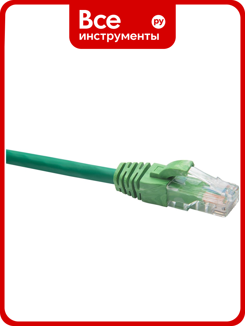 Коммутационный шнур DATAREX u/utp, категория 5e, lszh, нга-hf, 1,5 м, зеленый DR-181208