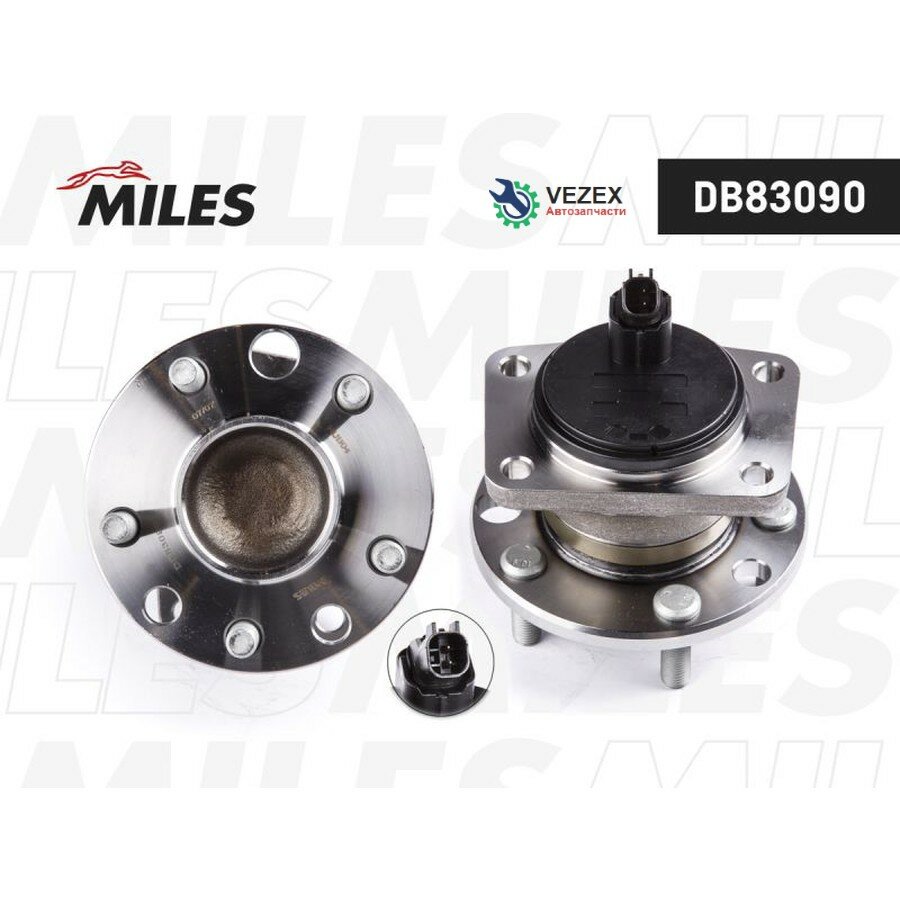 MILES DB83090 Ступица колеса задняя с подшипником FORD MONDEO III 00-07 (SKF VKBA3576) DB83090
