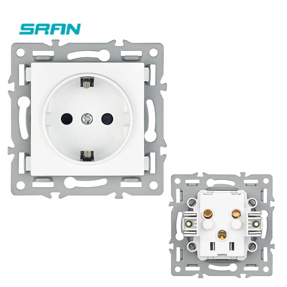 SRAN EU FR Розетка со стеклянной панелью USB Type-C 1-5 рамки
