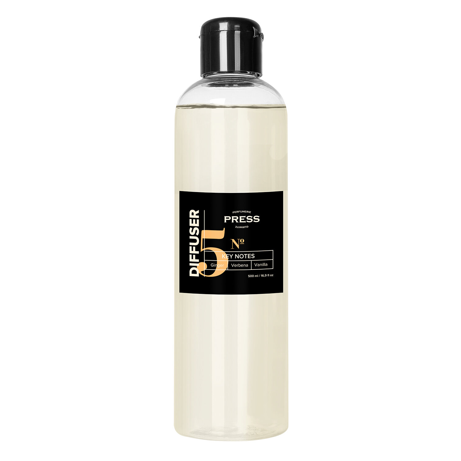 PRESS GURWITZ PERFUMERIE Жидкость для диффузора №5 с нотами имбиря, ванили и вербены 500 мл