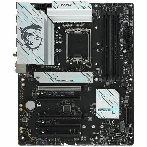 Материнская плата MSI B760 GAMING PLUS WIFI DDR4 - LGA 1700, Intel B760, 4xDDR4-3200 МГц, 1xPCI-Ex16, 2xM.2, ATX