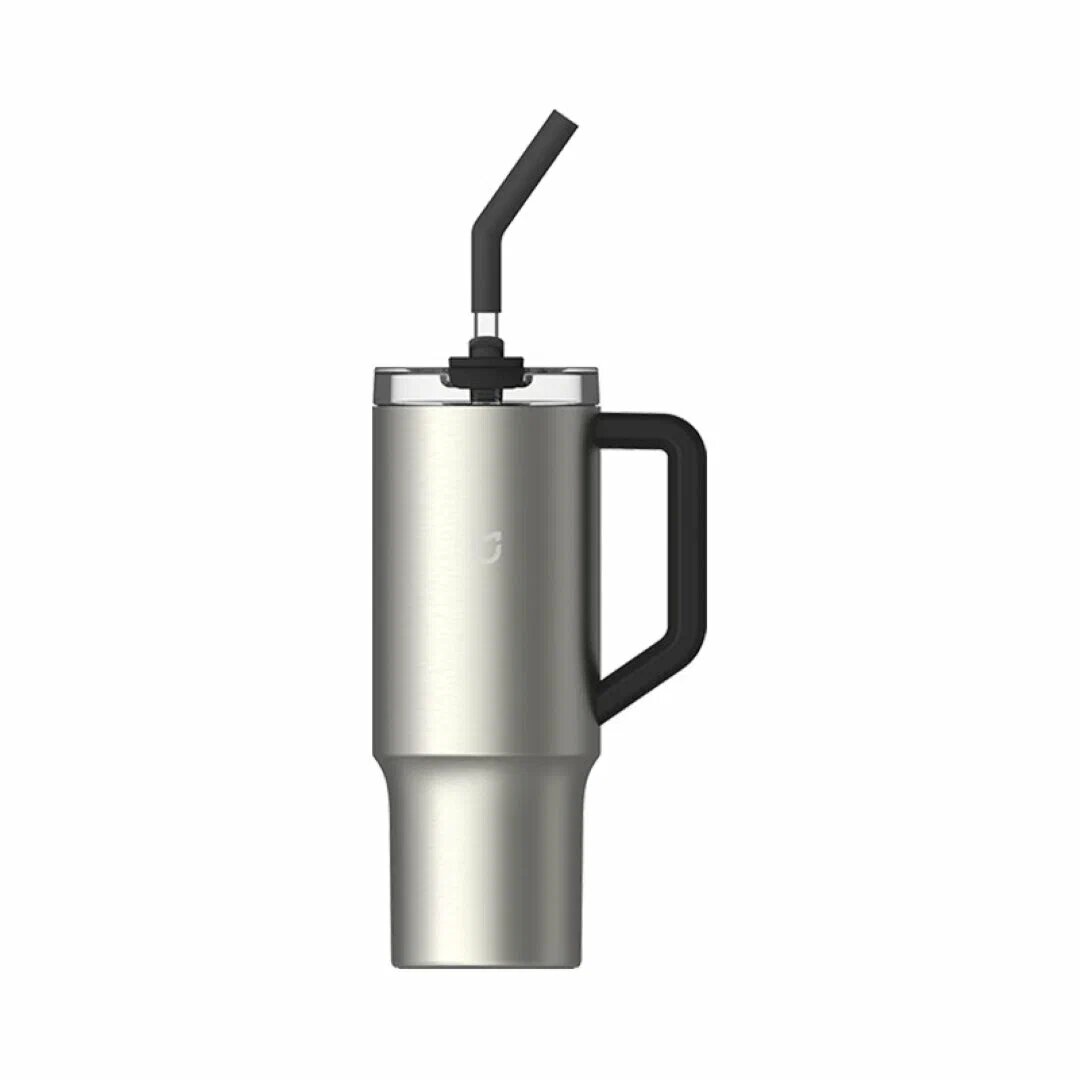 Термокружка Xiaomi Mijia Self-Operated Straw Cup 1L Grey Серый MJXGB01RM
