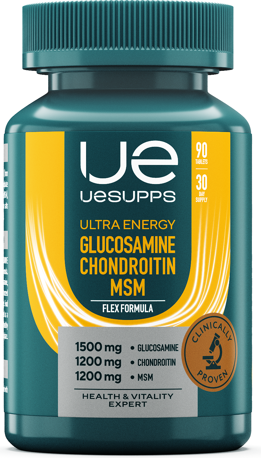 UESUPPS Витаминный комплекс Глюкозамин Хондроитин МСМ 90 таблеток Ultra Energy Flex Formula Glucosamine Chondroitin MSM 90 Tabs 30g