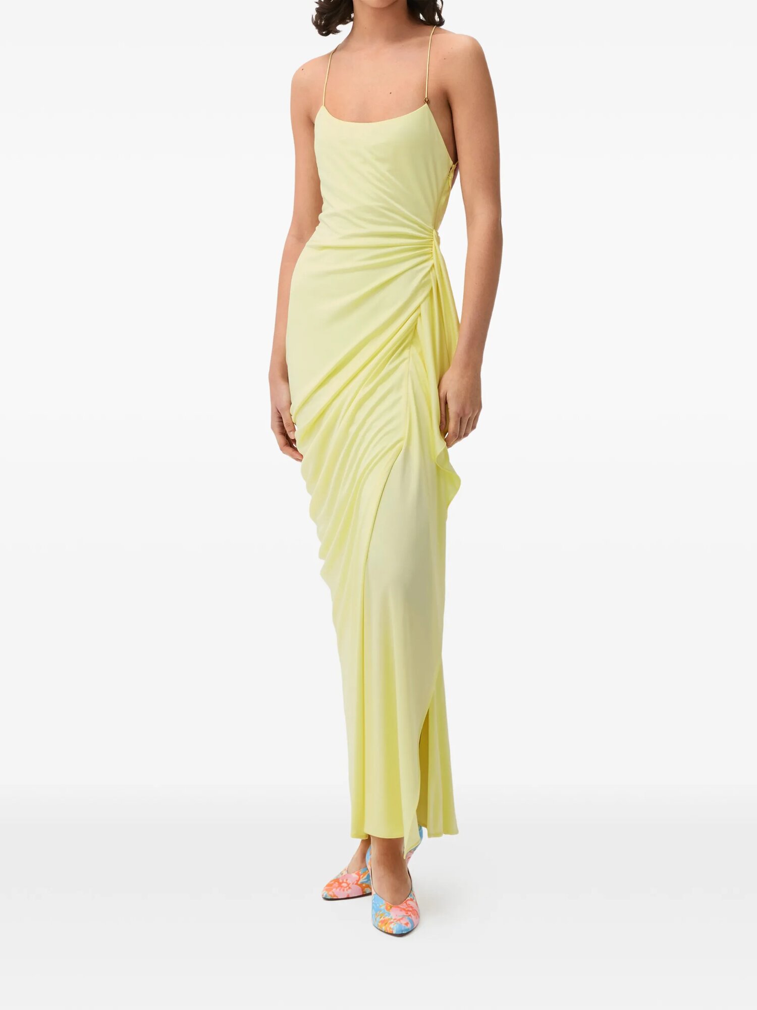 Платье Versace Draped viscose-jersey gown, размер 42 — фото 1