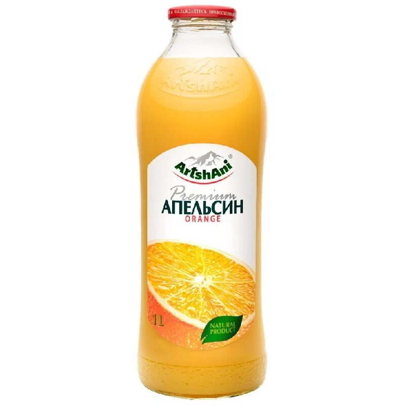 Сок ARTSHANI Premium Апельсиновый /стекло/ 1л