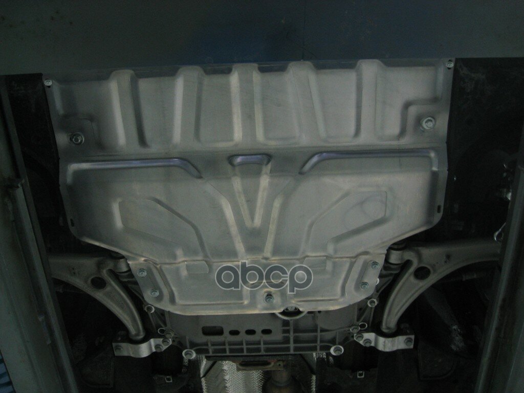 Защита картера и КПП (малая) (сталь 2 мм) + комплект крепежа для Audi Q3 2011-2019 (V - 1.4. 2.0 AT) AlfEco арт. ALF.30.32