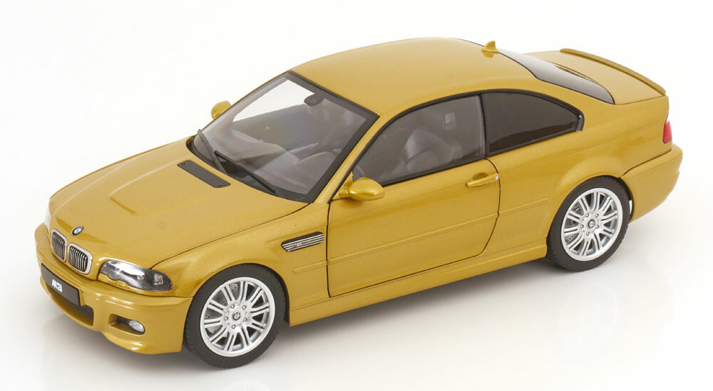 Модель коллекционная NOREV Bmw E46 M3 2000 yellow metallic / бмв М3 желтый