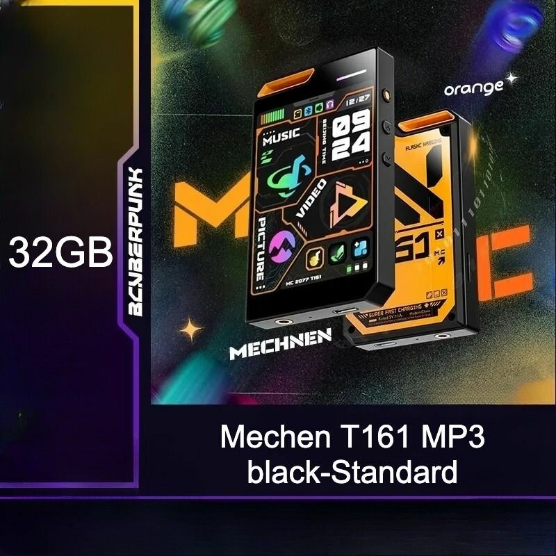 MECHEN T161 Портативный экран дисплея Bluetooth Walkman MP3 MP4 HD