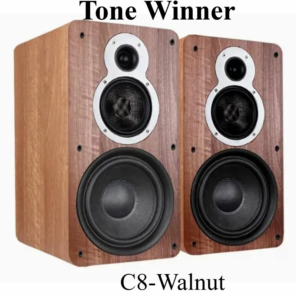 Tone Winner C8 8-дюймовый пассивный динамик для книжной полки HIFI Fever 3-частотный магнит из шелковой пленки Твитер / Волоконный Средний блок 220 Вт 4 Ом