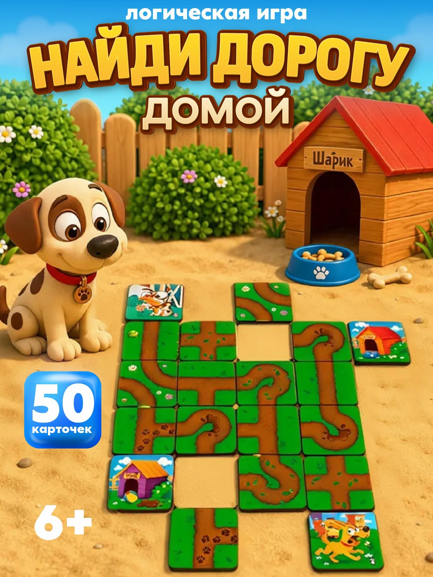 Игра настольная Десятое Королевство "Лапы и Тропы", стратегическая, семейная, 2-6 игроков