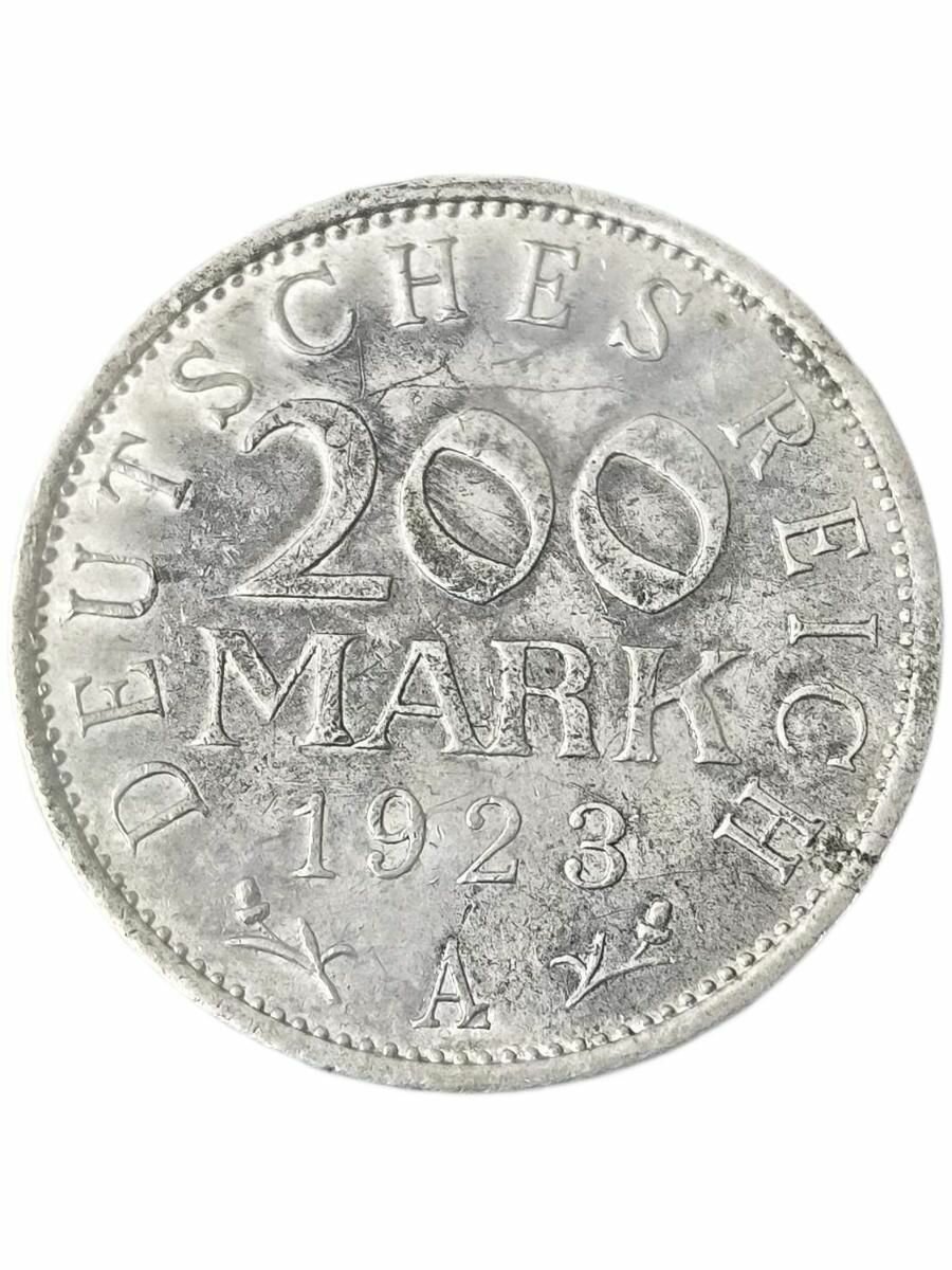 Монета 200 марок 1923 г. Германия