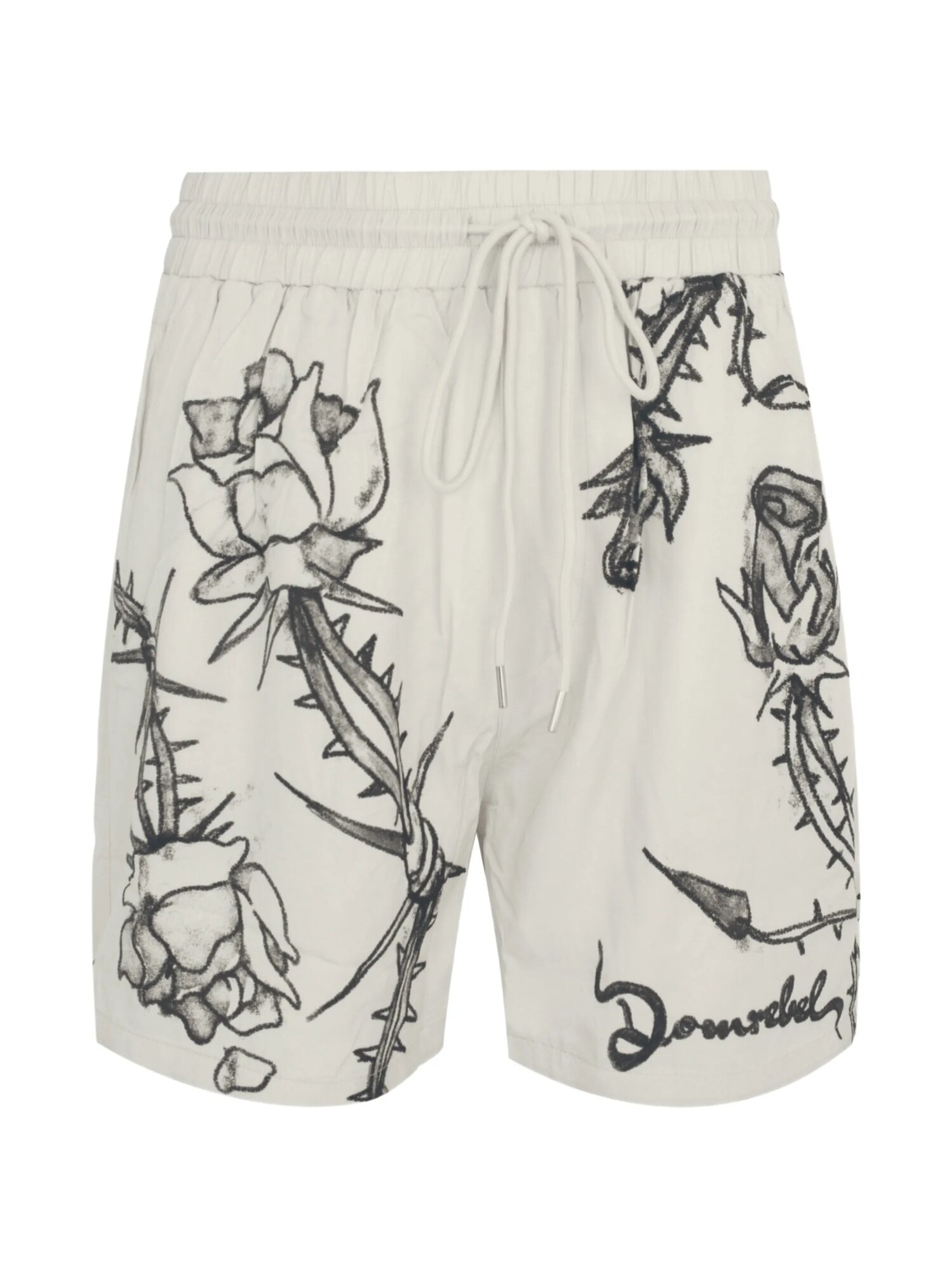 Шорты Graphic-print drawstring shorts