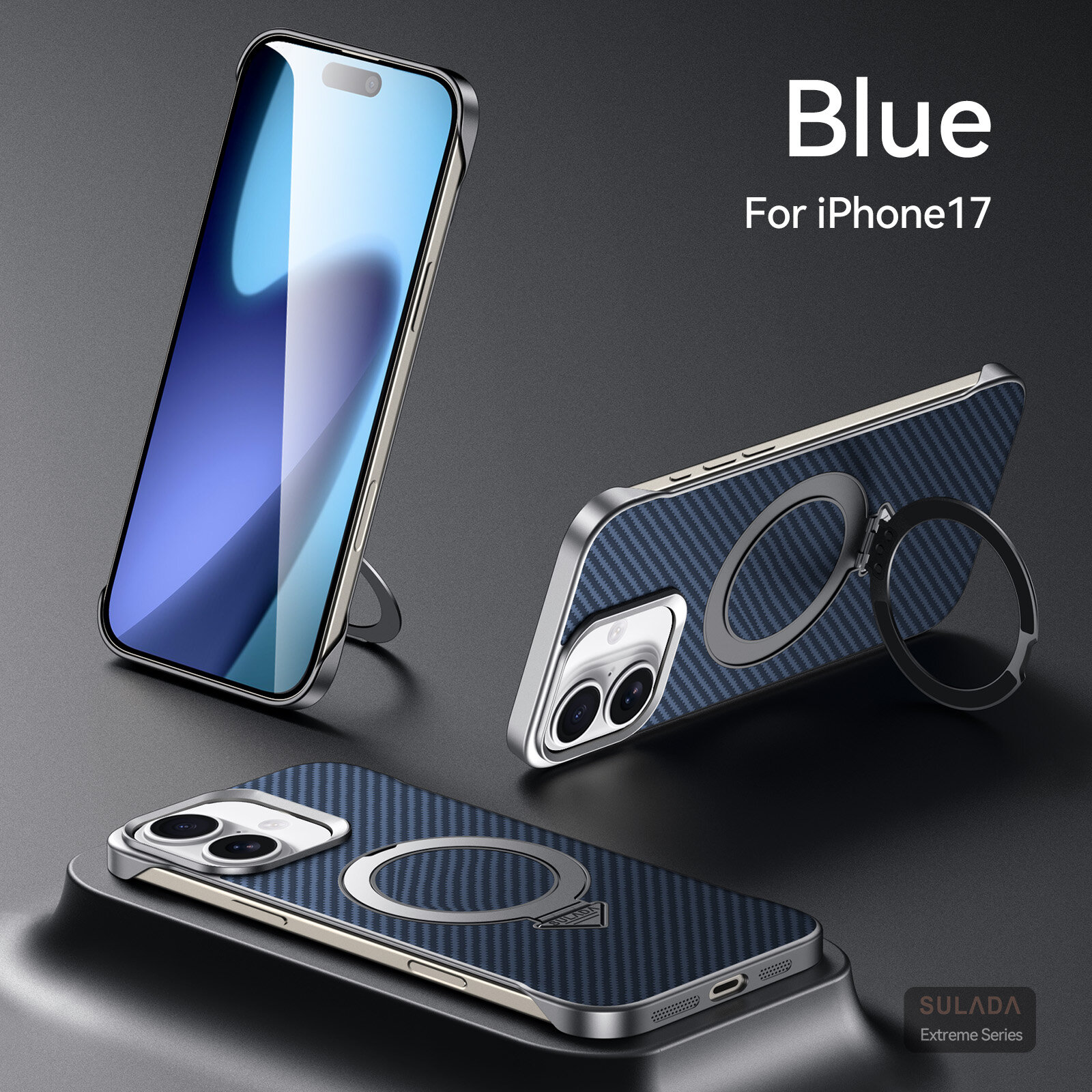 Чехол для Apple iPhone 17 / Айфон 17, soft touch, чехол-кардиомонитор, искусственная кожа, полиуретан (PU), защита камеры, ударопрочный, встроенная подставка, усиленные углы, Apple, Apple iPhone 17 , blue,