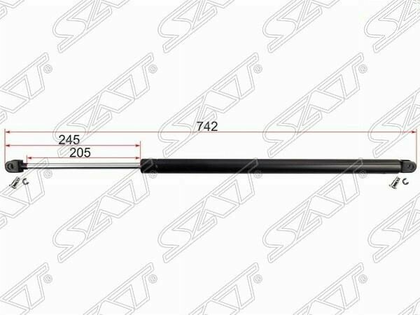 Амортизатор крышки багажника SAT ST-68908-95J11 Toyota Hiace 89-04 правый/левый