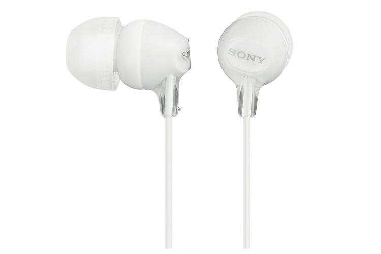 Проводные внутриканальные наушники SONY MDR EX15LP, китайская версия, белые