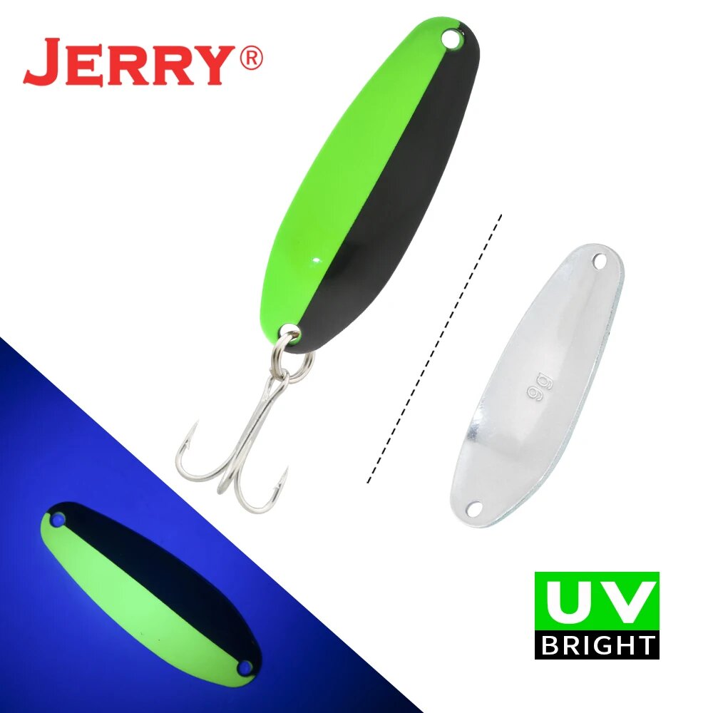 Jerry воблер металлический зеленый S014