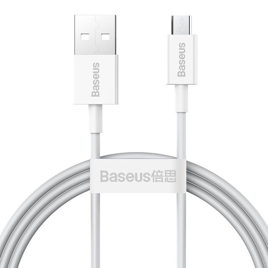 Кабель Baseus Superior Series Fast Charging Data Cable USB to Micro-USB 2A 2m White (CAMYS-A02)