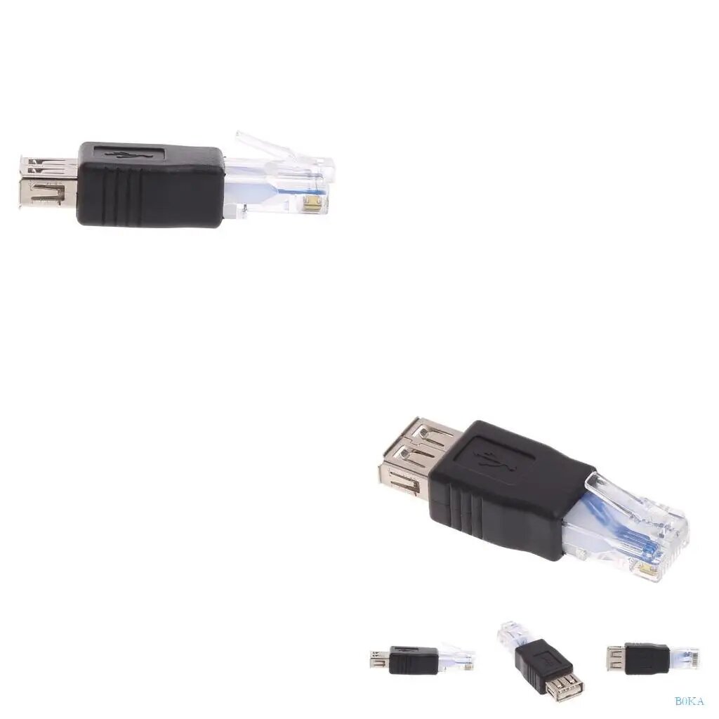 B0KA Тип A USB2.0 «мама» к разъему адаптера «папа» Ethernet RJ45