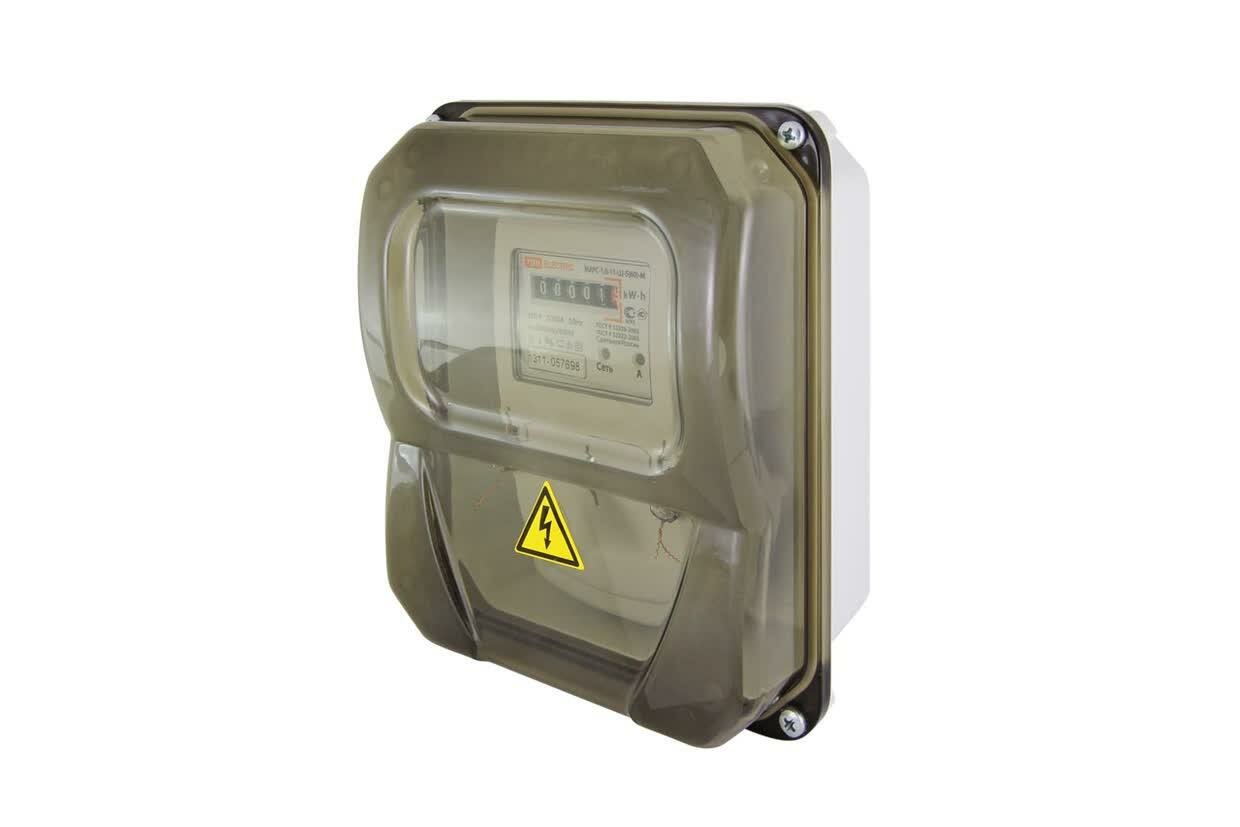 Щит учета щу-1н-1ф 226х197х90 мм пластиковый ip55 tdm
