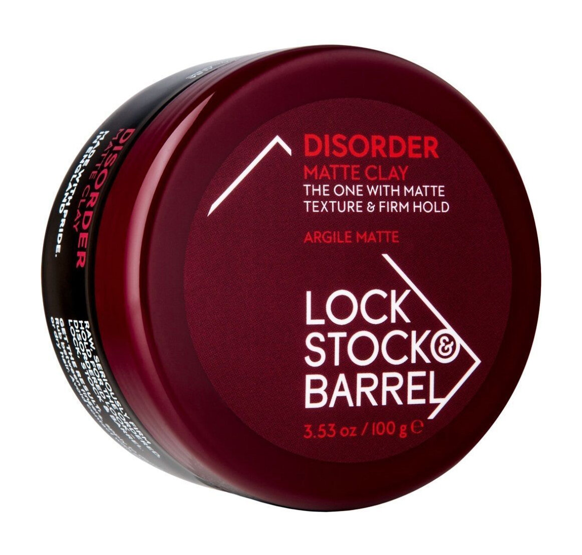 LOCK STOCK & BARREL Disorder Matte Clay Глина для укладки волос с матовым эффектом муж, 100 г