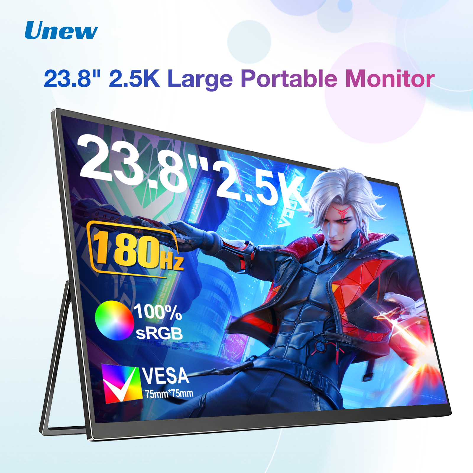 Портативный монитор 23" 2.5K 180Hz IPS HDMI Type-C