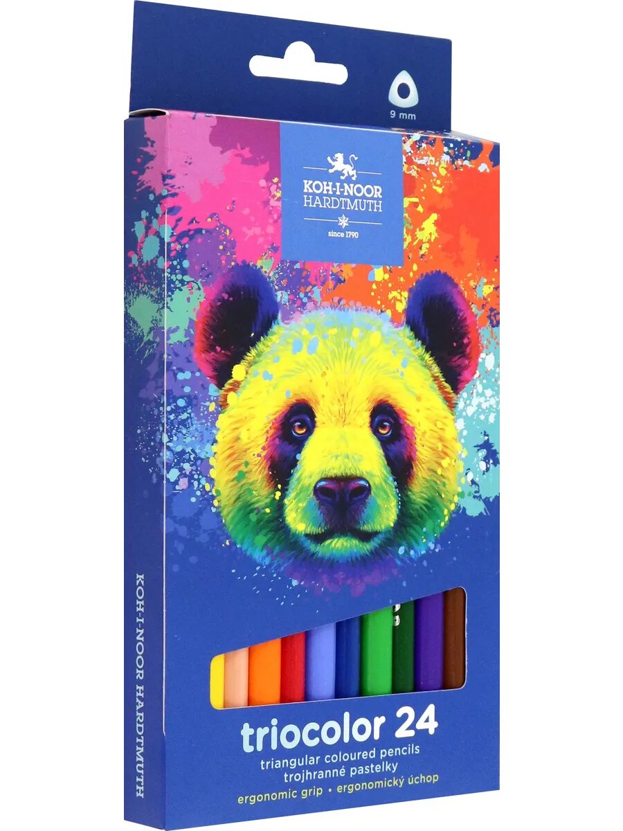 Карандаши цветные jumbo Triocolor Bear, 24 цвета