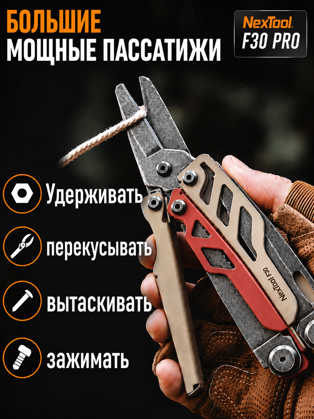 Мультитул NexTool Flagship F30 Pro NE20203A — фото 1