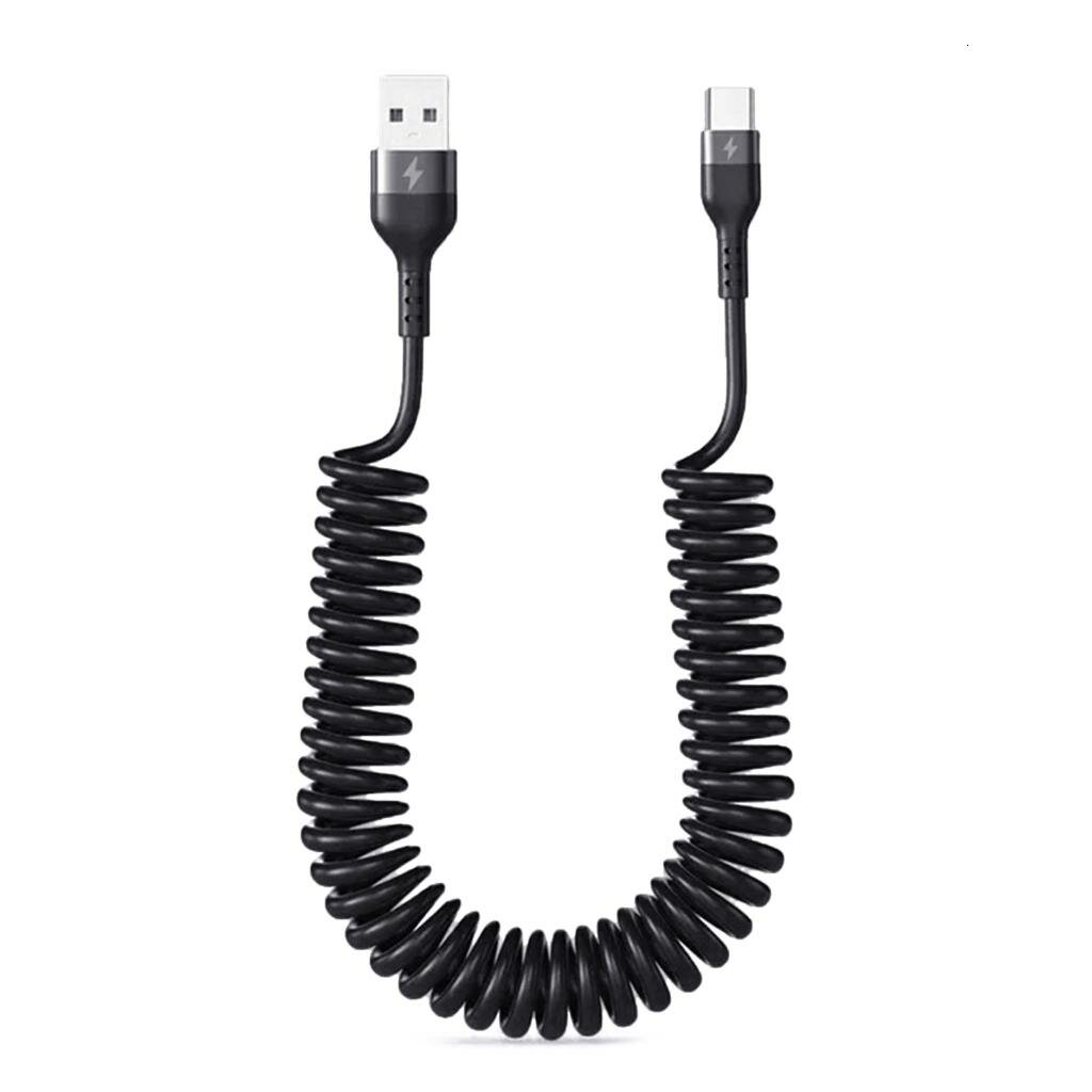 Прочный USB-C кабель, 1,4 м черного цвета