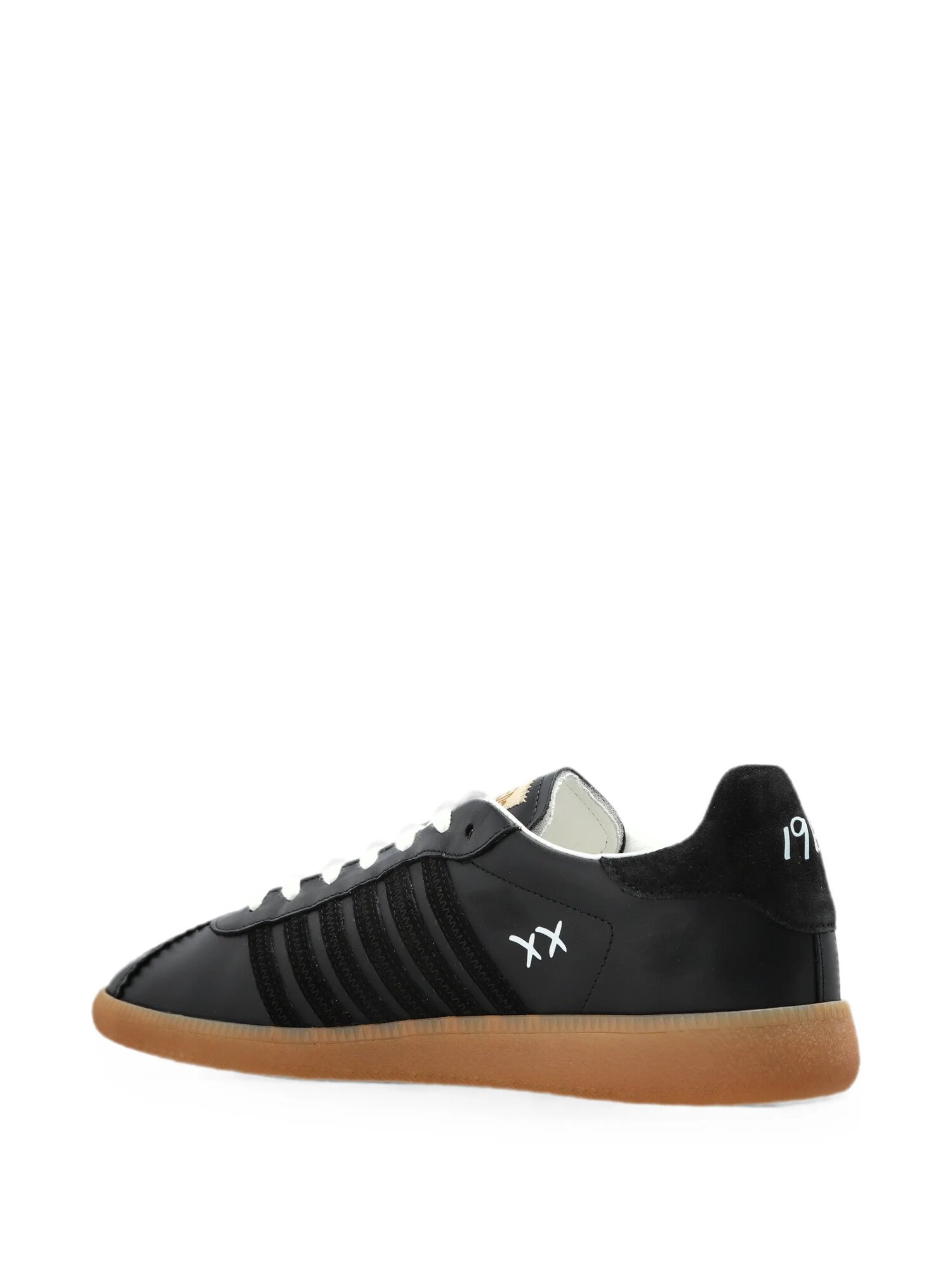 Кроссовки DSQUARED2 Rebels leather sneakers, размер 40.5, черный — фото 1