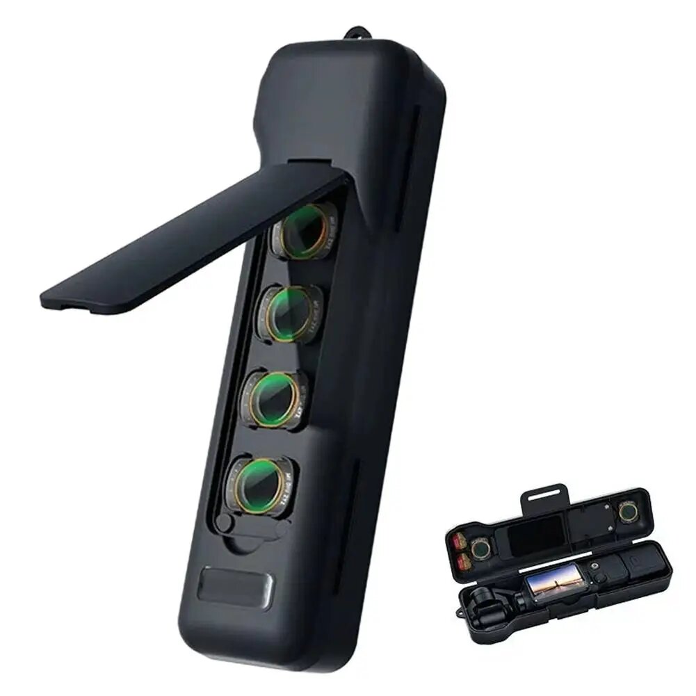 Противоударный чехол-флик для DJI Osmo Pocket 4/3 Black, Черный
