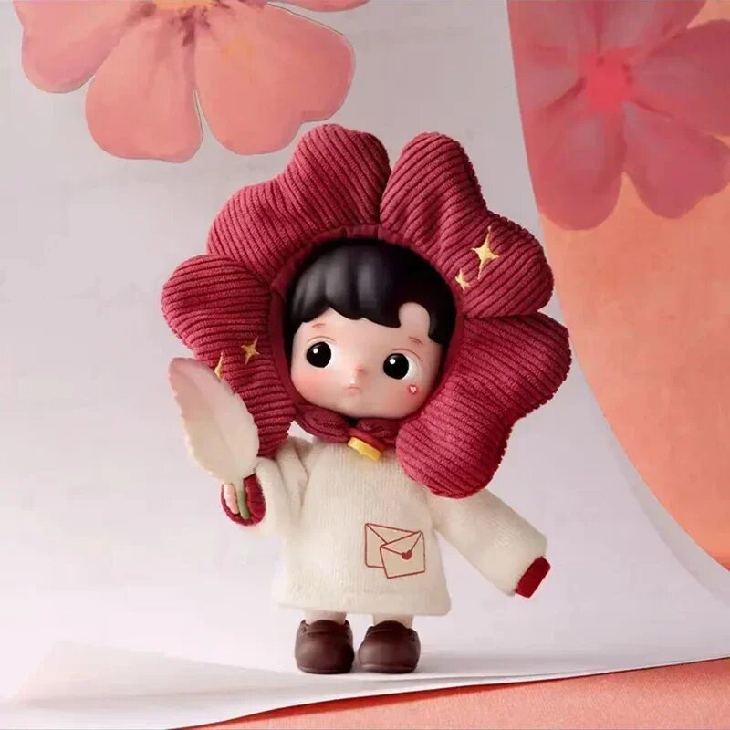 POP MART HACIPUPU мини-фигурка Бордовый, Floral Messenger