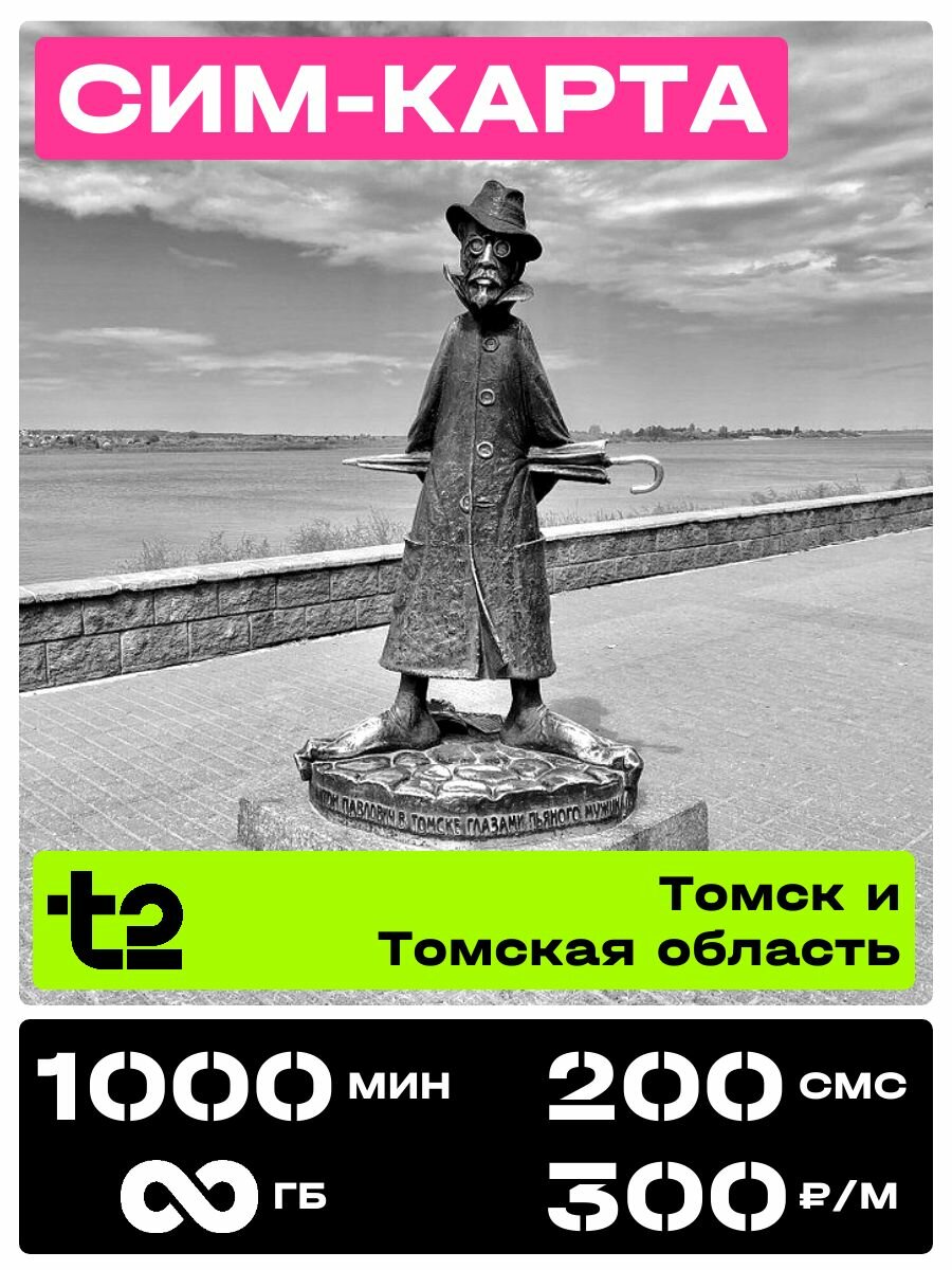 Сим карта теле 2 с безлимитным интернетом. t2 SIM-карта тариф Партнер М Томская область. 1000 минут за 300 рублей в месяц.