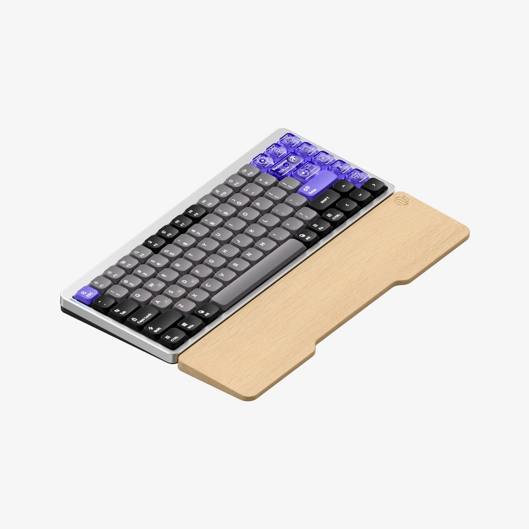 NuPhy Air75 HE Магнитный переключатель Клавиатура POM Magnetic Jade, AIR75 HE x Wrist 3