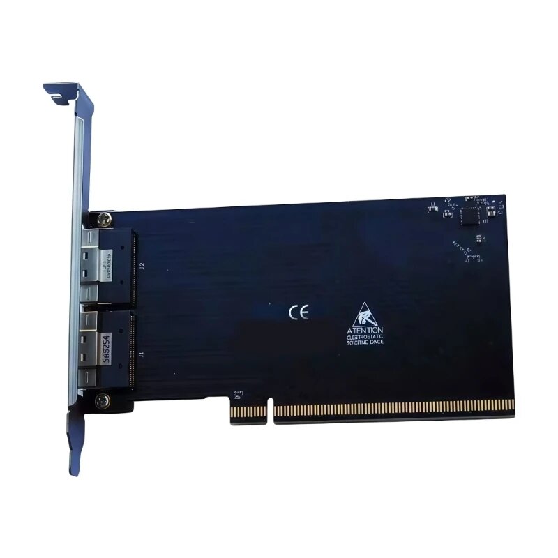 PCIe X16 Райзер на 2 SFF 8654 full height baffle