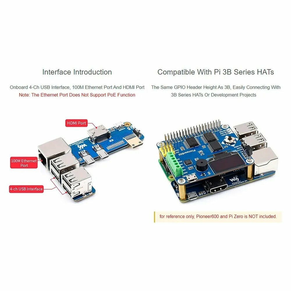 Комплект для преобразования Raspberry Pi Zero в 3B — фото 1