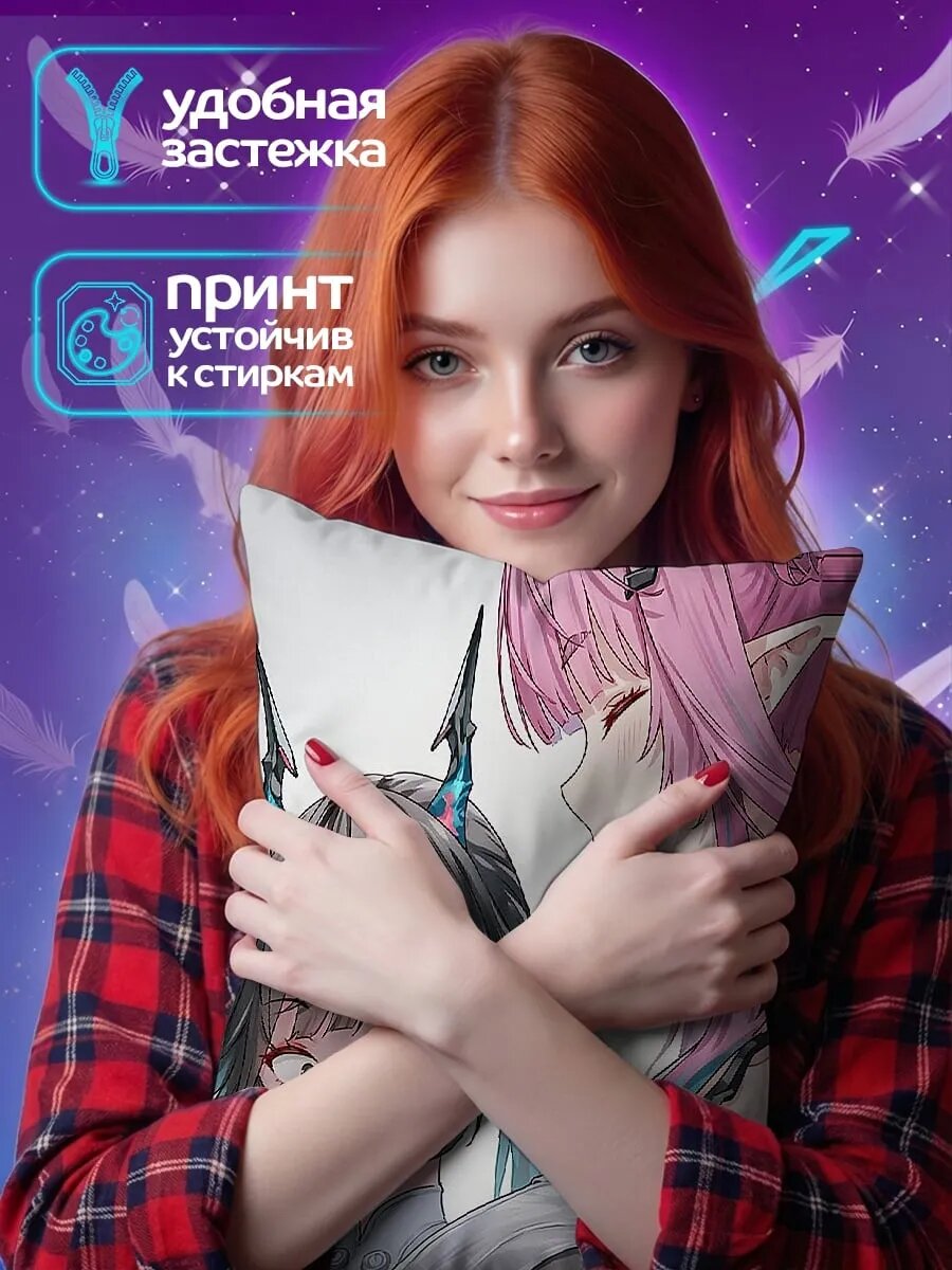 Подушка дакимакура Две девушки аниме — фото 1