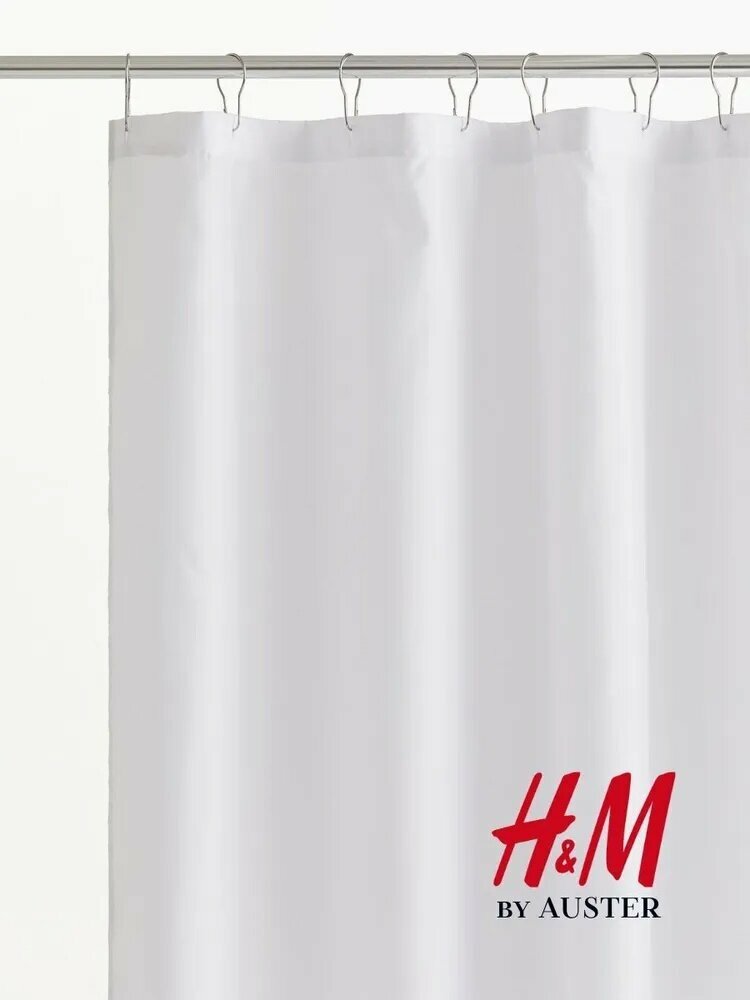 H&M Штора для ванной тканевая, высота 180 см, ширина 200 см.